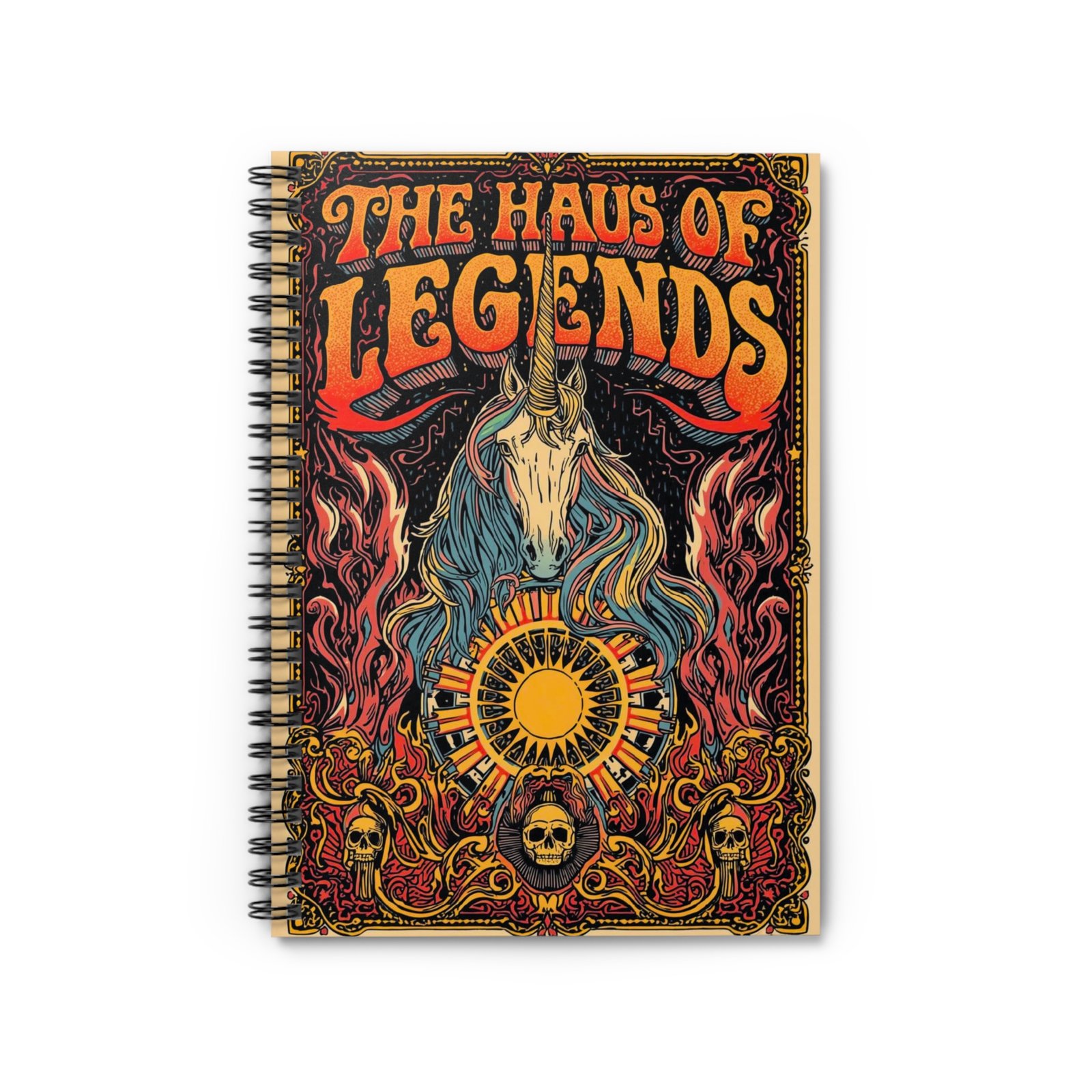 Legendary Unicorn Spiral Notebook — The Haus of Legends Ruled Journal ...