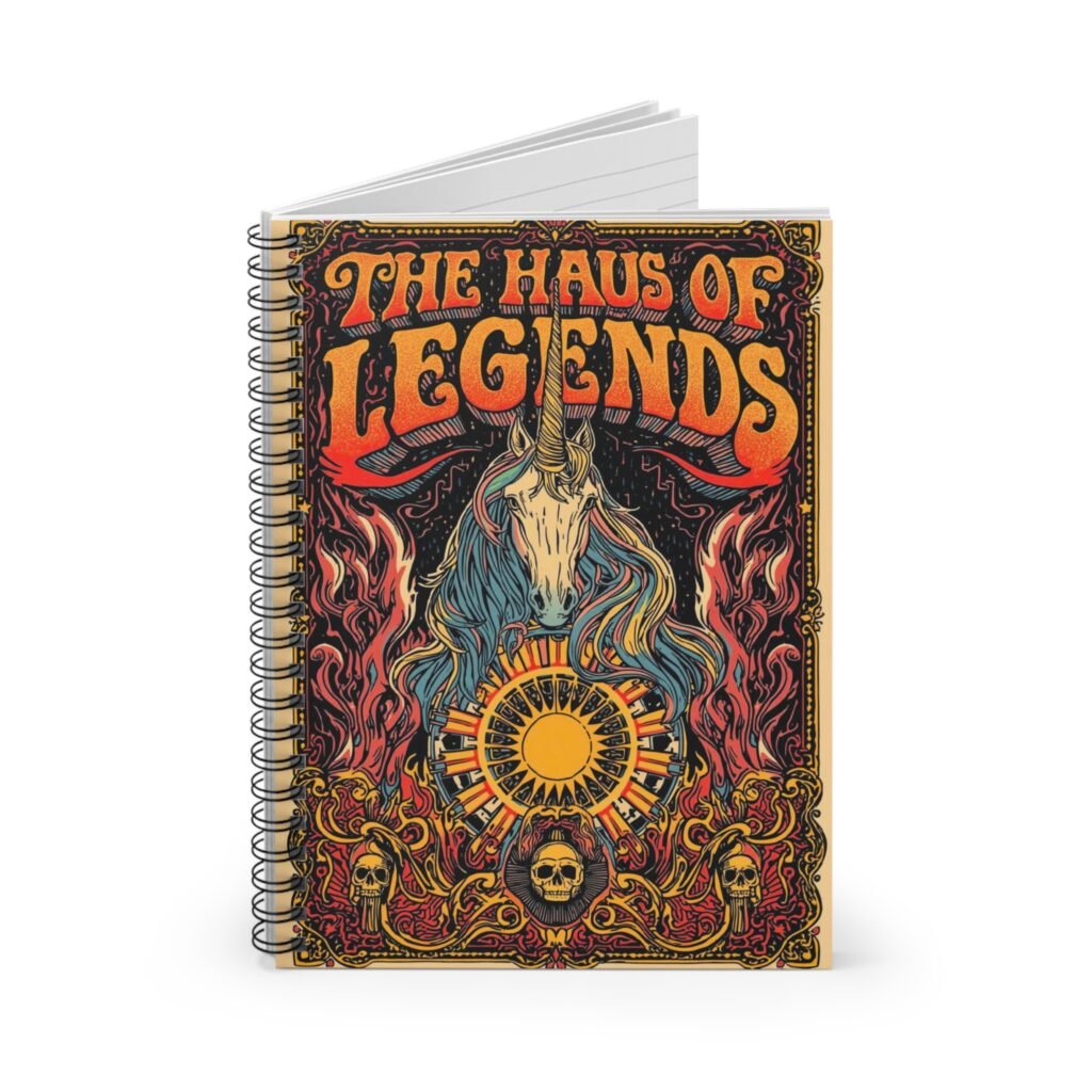 Legendary Unicorn Spiral Notebook — The Haus of Legends Ruled Journal ...